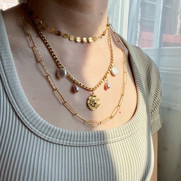 Jewelry | Stunning Three Layers Gold Chain Necklace Sets | Poshmark